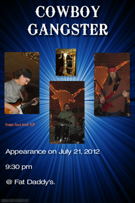 Copy of COWBOY GANGSTER LIVE JULY21 | PosterMyWall