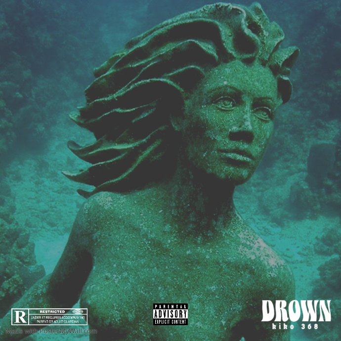 Copy of Dark Blue Water Grunge CD Cover Art Template | PosterMyWall