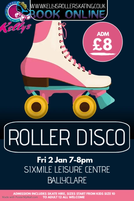 Roller Disco Poster | PosterMyWall
