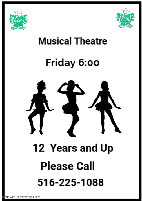 Dance Classs 7-12 Singing and Dance 2023 | PosterMyWall