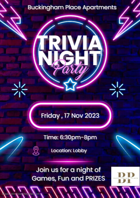 trivia night template | PosterMyWall