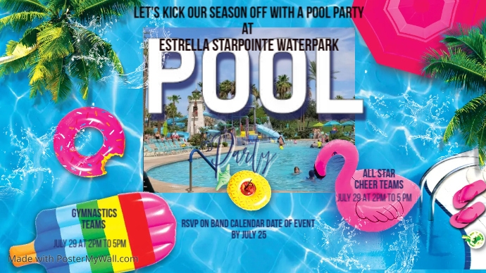 Pool Party Display | PosterMyWall
