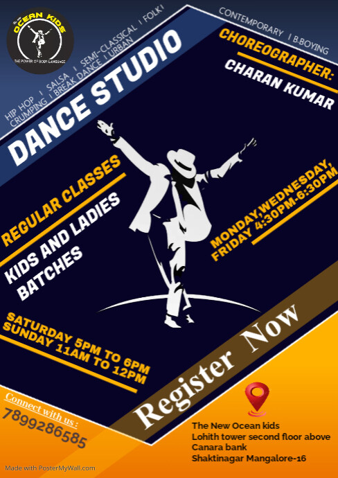 DANCE CLASSES POSTER | PosterMyWall