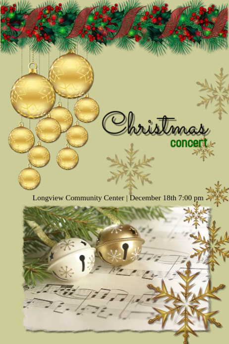 Christmas concert Template | PosterMyWall