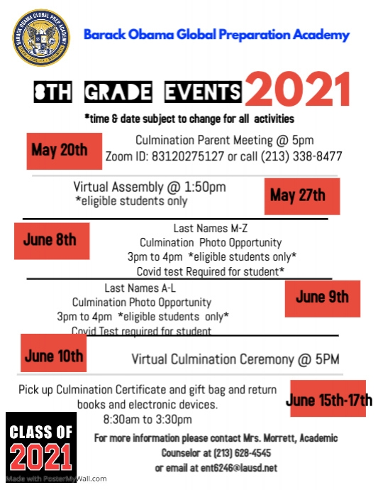 English 8th Grade Activities Flyer | PosterMyWall