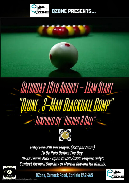 Billiards tournament invitation flyer | PosterMyWall