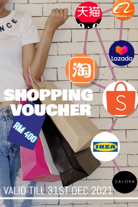 Shopping Voucher | PosterMyWall