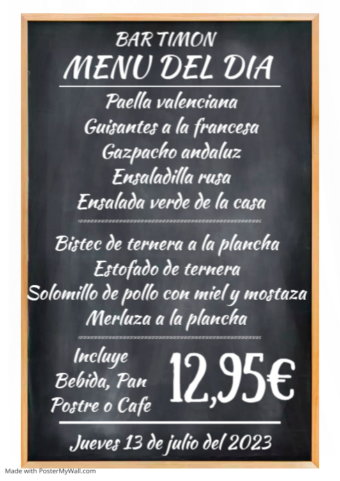 Copia de Copia de Set Menu Template | PosterMyWall