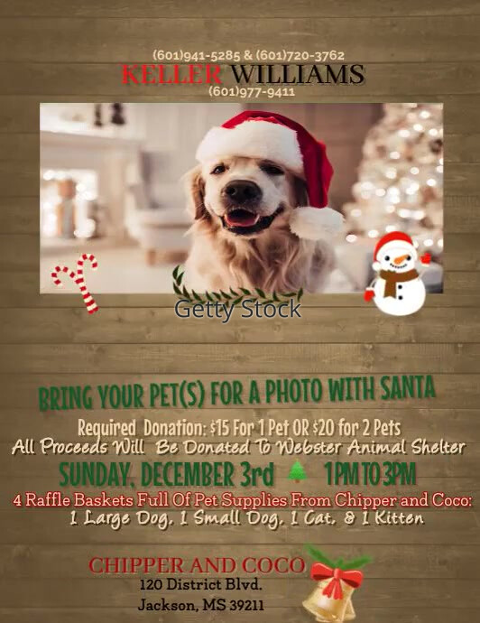 Paws and Claus Flyer #2 | PosterMyWall