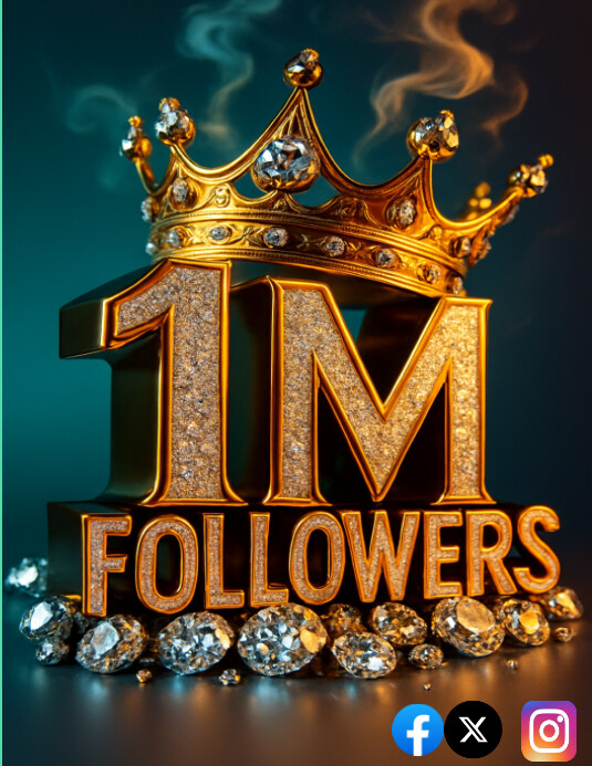1 million Followers Template | PosterMyWall