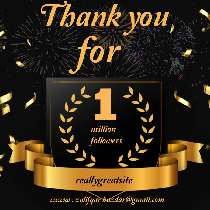 Plantilla de 1 milon | PosterMyWall