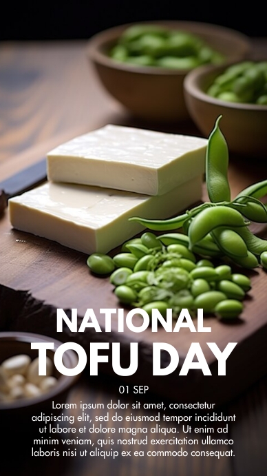 Copy of 1 Sep - National Tofu Day | PosterMyWall