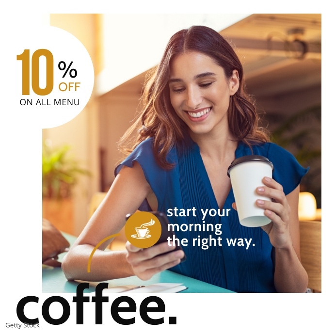 Copy Of 10 Off On Al Coffee Bar Menu Template Design PosterMyWall Copy Of 10 Off On Al Coffee Bar Menu Template Design PosterMyWall