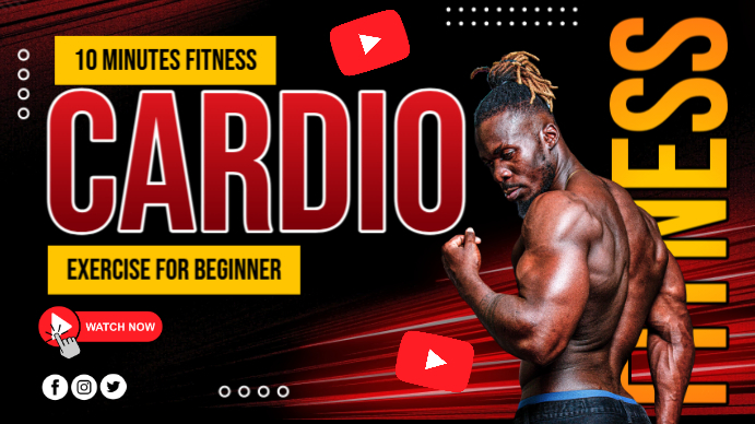 10 Minutes Cardio Exercise Template | PosterMyWall