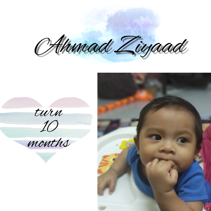 10 months birthday Template | PosterMyWall