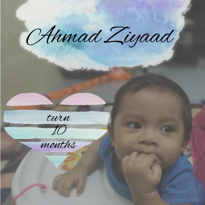 10 months birthday Template | PosterMyWall