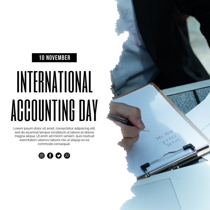 10 Nov - International Accounting Day Template | PosterMyWall