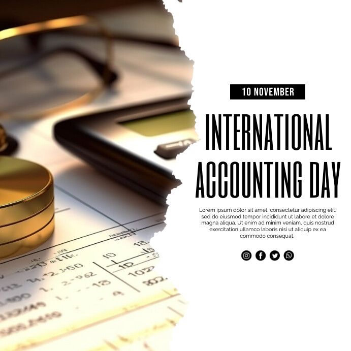 10 Nov - International Accounting Day Template | PosterMyWall