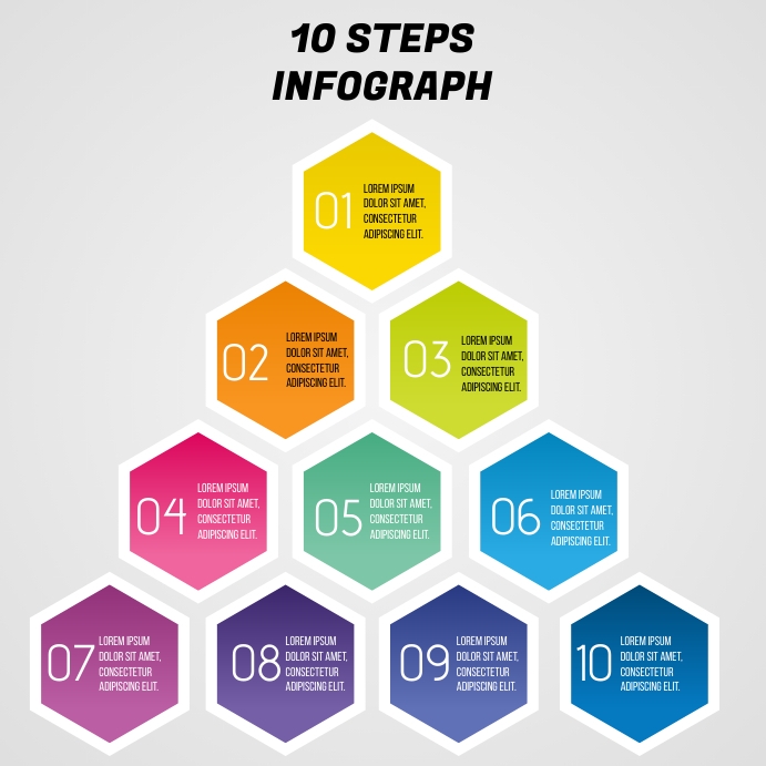 Copy of 10 STEPS INFOGRAPH | PosterMyWall