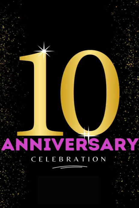 10 years anniversary celebration Template | PosterMyWall