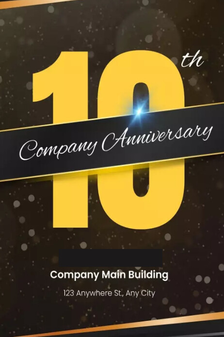 10 years anniversary Template | PosterMyWall