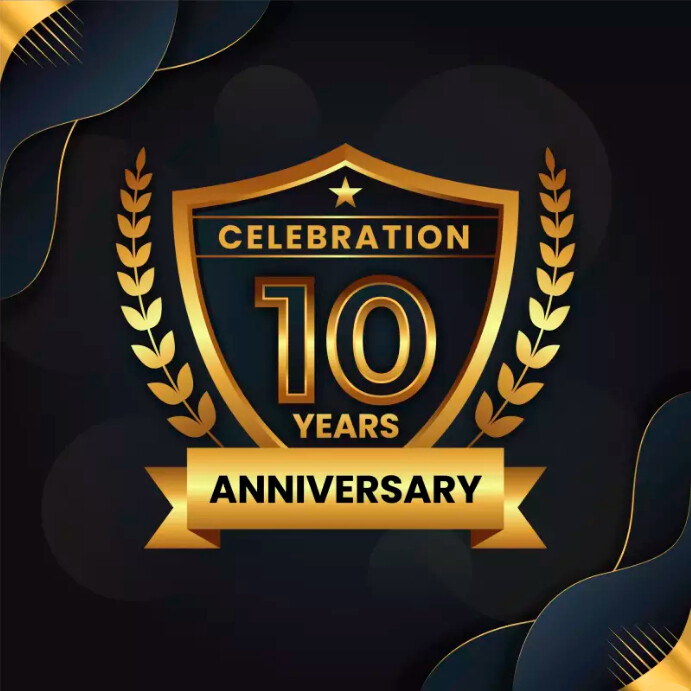 10 Years Anniversary Template | PosterMyWall