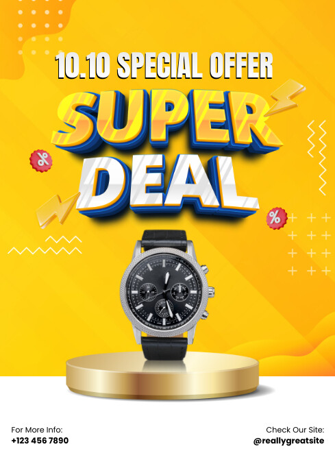 10.10 Special Offer Sale Promo Flyer Templat | PosterMyWall