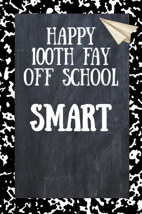 Plantilla de 100 Days of School Smarties Tag | PosterMyWall