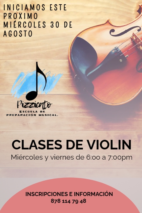 CLASES DE VIOLIN | PosterMyWall