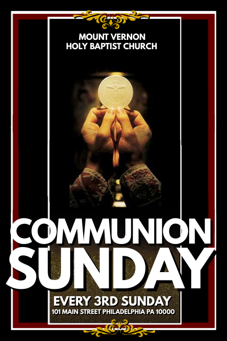 Copia de Communion Sunday | PosterMyWall
