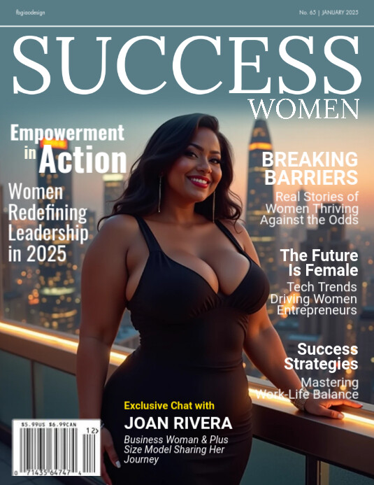 100624 Success Women magazine cover Template | PosterMyWall