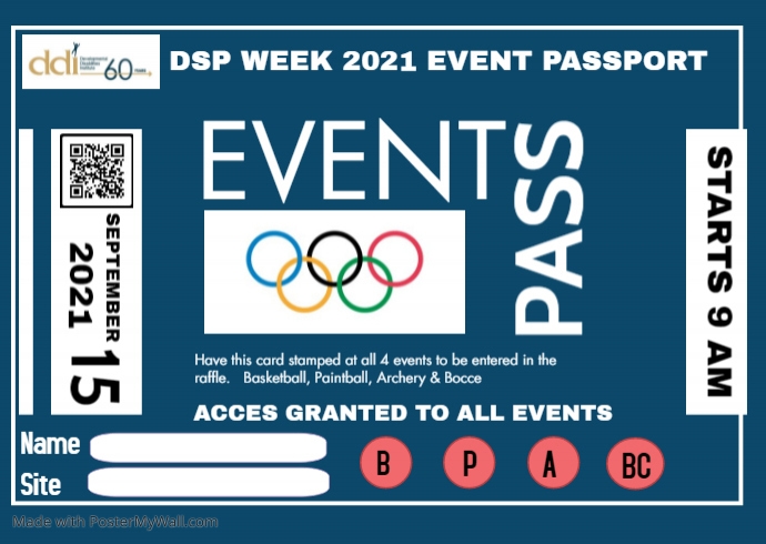 Copy of Copy of vip pass template white and dark blue colors | PosterMyWall