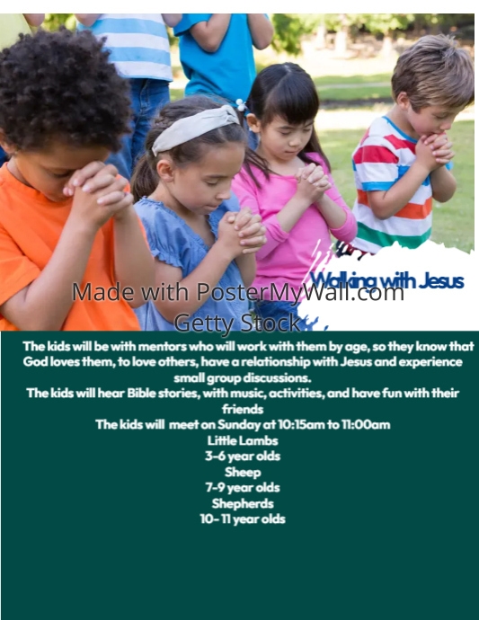 SUNDAY SCHOOL SERVICE (1) | PosterMyWall