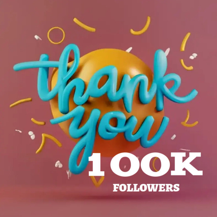 100k followers Template | PosterMyWall