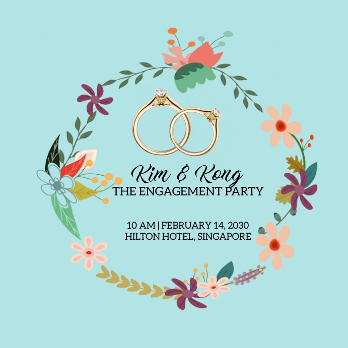 103 Engagement Template | PosterMyWall