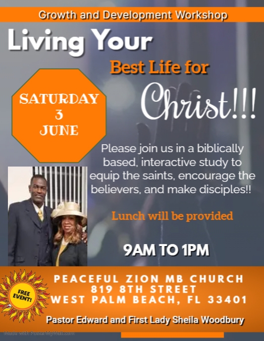 Church event Poster/Flyer with guests | PosterMyWall