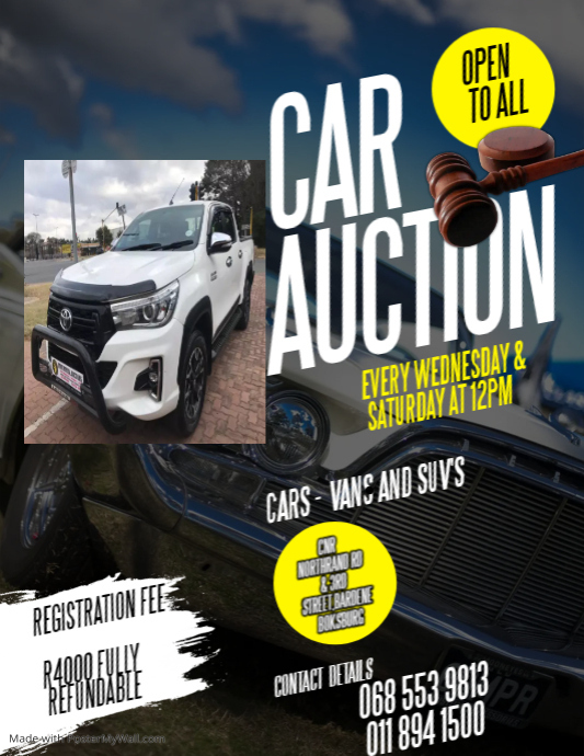 Copy of Auto Auction Flyer | PosterMyWall