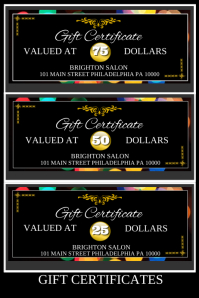 GIft Certificate Template | PosterMyWall