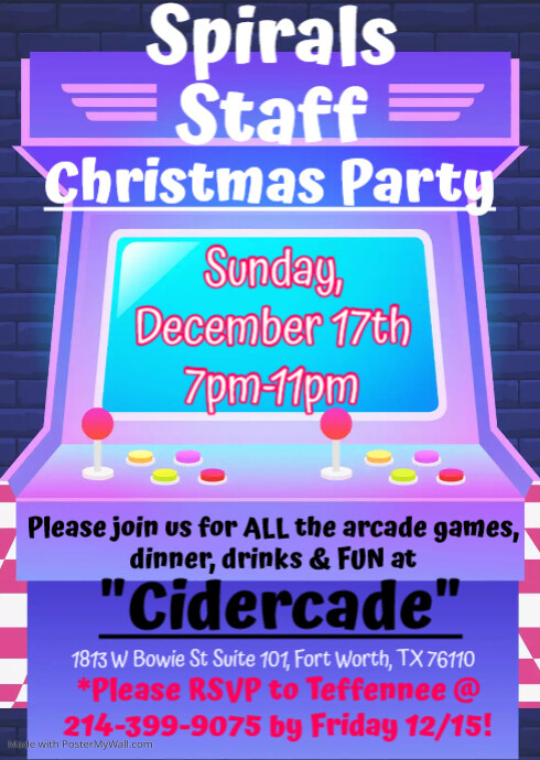 Arcade girl game party invite | PosterMyWall