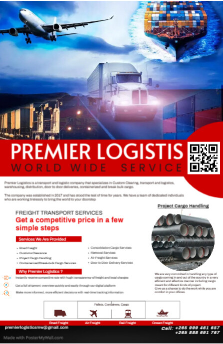 Logistic service and transport cargo service (1) | PosterMyWall