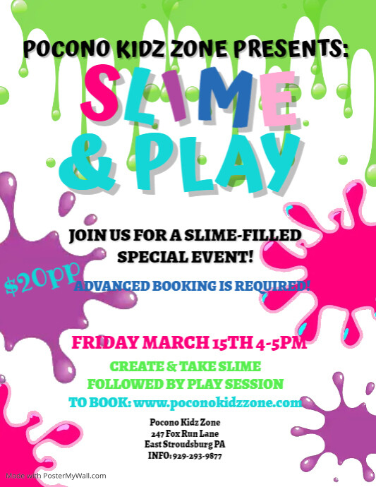 Slime Birthday Party Invitation Template | PosterMyWall