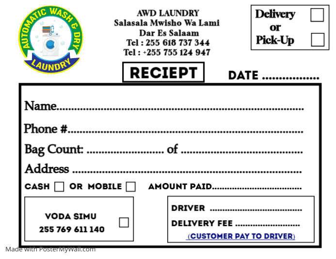 Copy of Receipt | PosterMyWall