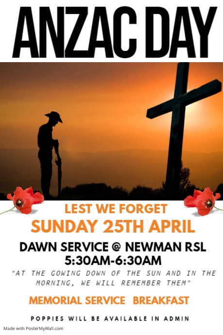 Copy of Anzac Day Poster | PosterMyWall