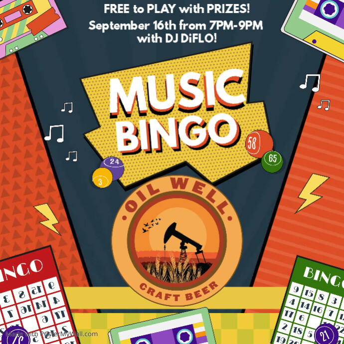 Music Bingo Instagram Post | PosterMyWall