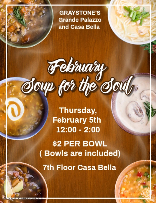 Winter Soup Service Menu Template (1) | PosterMyWall