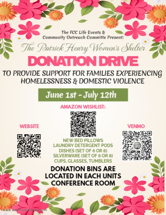 Patrick Henry Donation Drive 2023 | PosterMyWall