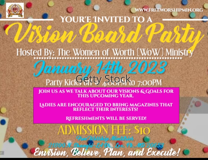 Vision Board Party | PosterMyWall