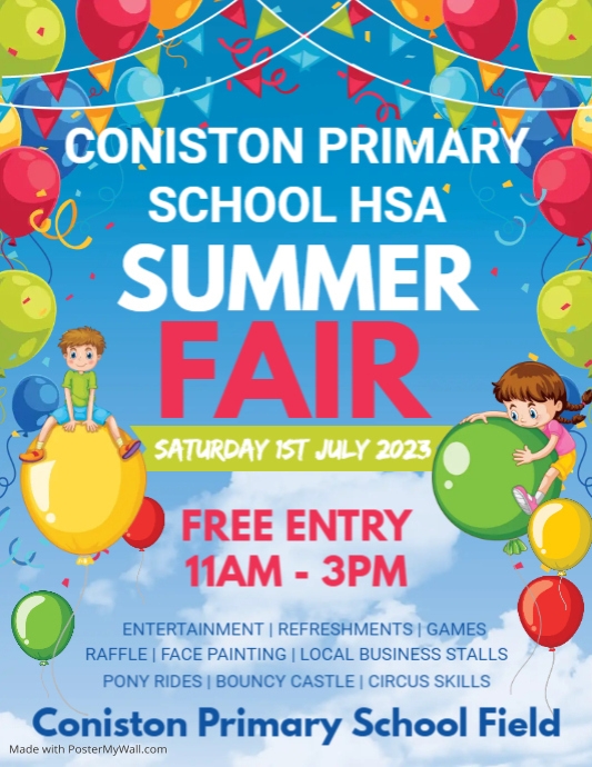 Copy of Kindergarten Fun Fair Invitation Flyer | PosterMyWall