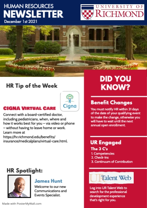 Copy of UR HR Sample Newsletter | PosterMyWall