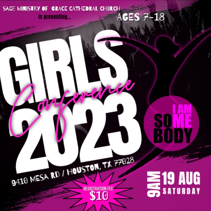 23 GIRLS CONFERENCE | PosterMyWall